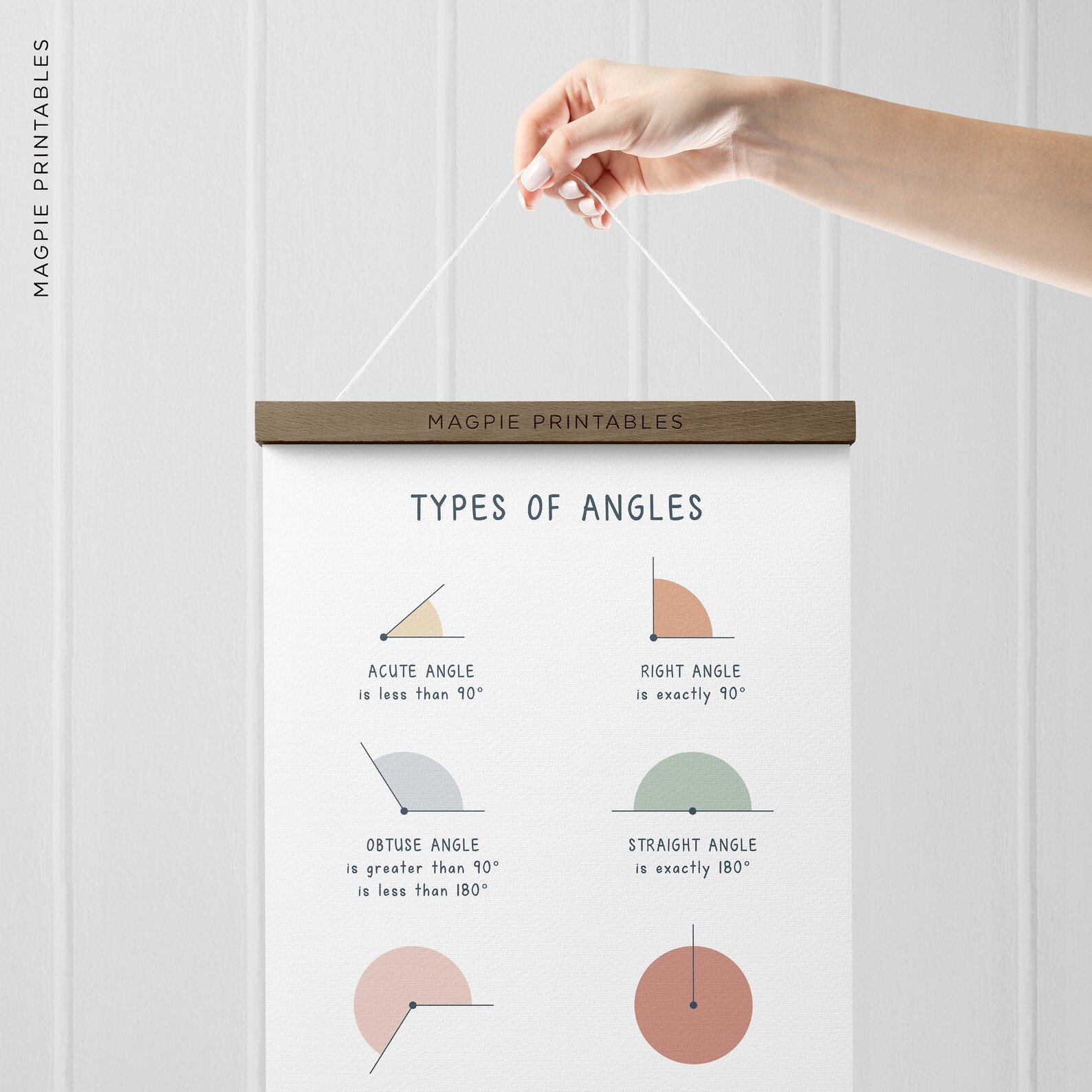 Colorful Geometry Art - Fun Math Angles Print - Printable Teacher ...