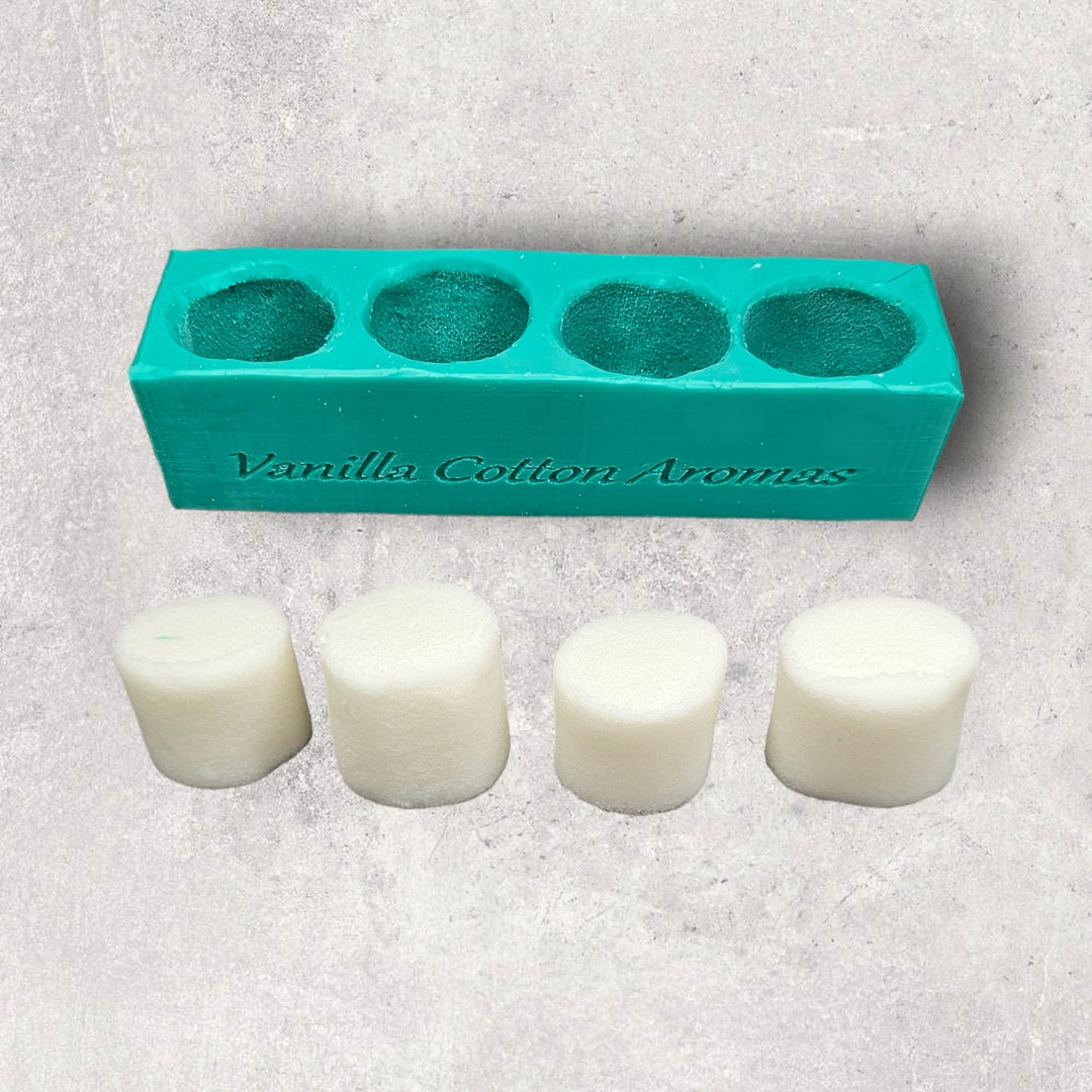 Large Marshmallows 4-cavity Silicone Mold for Wax Melt Making, Candle ...
