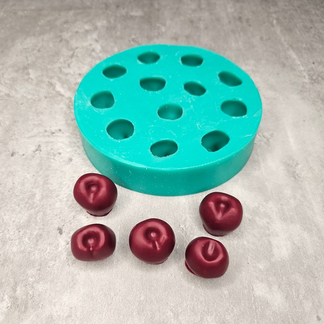 Cherries 12-cavity Silicone Mold for Wax Melt Making, Candle Embeds ...