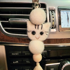 Cat Wool Ball Car Diffuser. Air Freshener Vent Clip With Fragrance Oil ...