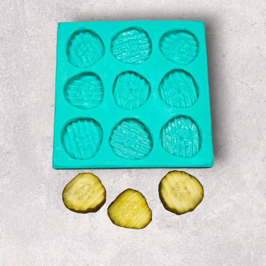 Pickle Chips 9-cavity Silicone Mold for Wax Melt Making, Candle Embeds ...