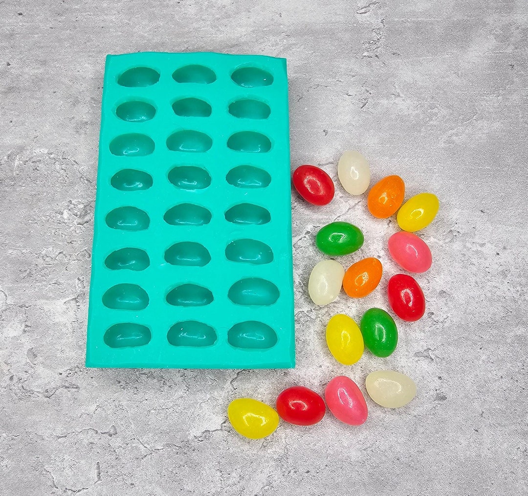 Jelly Beans 24-cavity Silicone Mold for Wax Melt Making, Candle Embeds ...