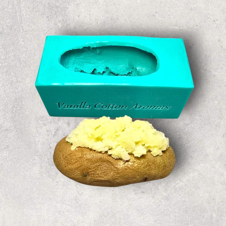 Small Baked Potato 1-cavity Silicone Mold for Wax Melt Making, Candle ...