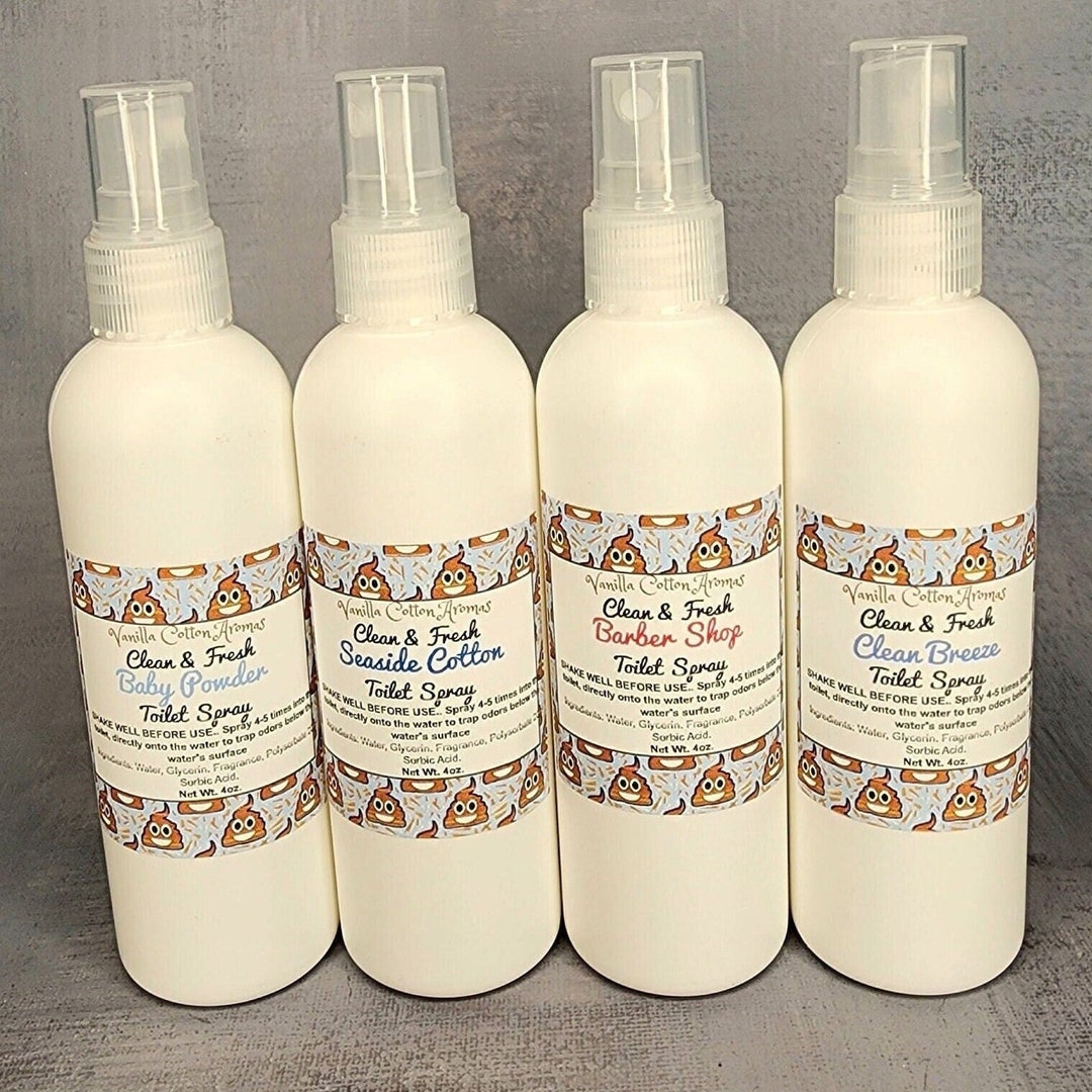 Toilet Spray 4oz. Clean & Fresh Scented Poo Sprays. - Etsy