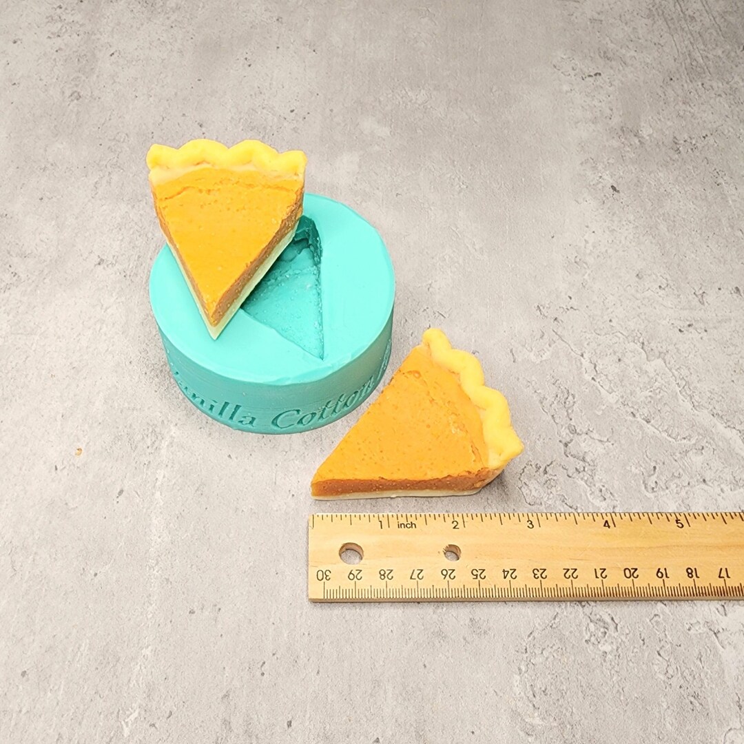 Mini Pumpkin Pie Slice 1 Cavity Silicone Mold For Wax Melt Making Candle Embeds Soap Making Etsy
