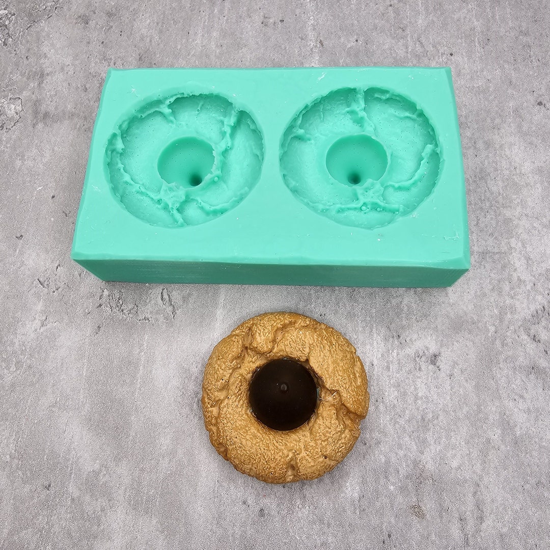PB Thumbprint Cookies 2-cavity Silicone Mold for Wax Melt Making ...