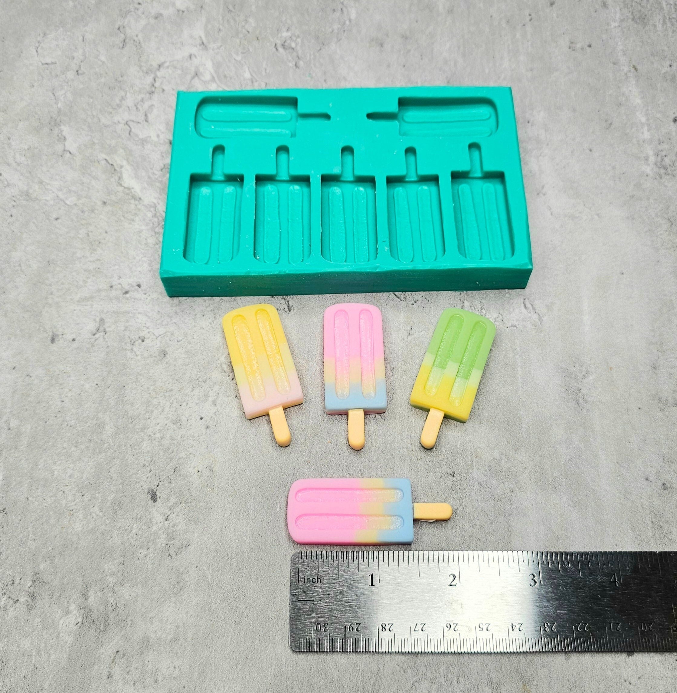 Mini Popsicles 7-cavity Silicone Mold for Wax Melt Making, Candle ...