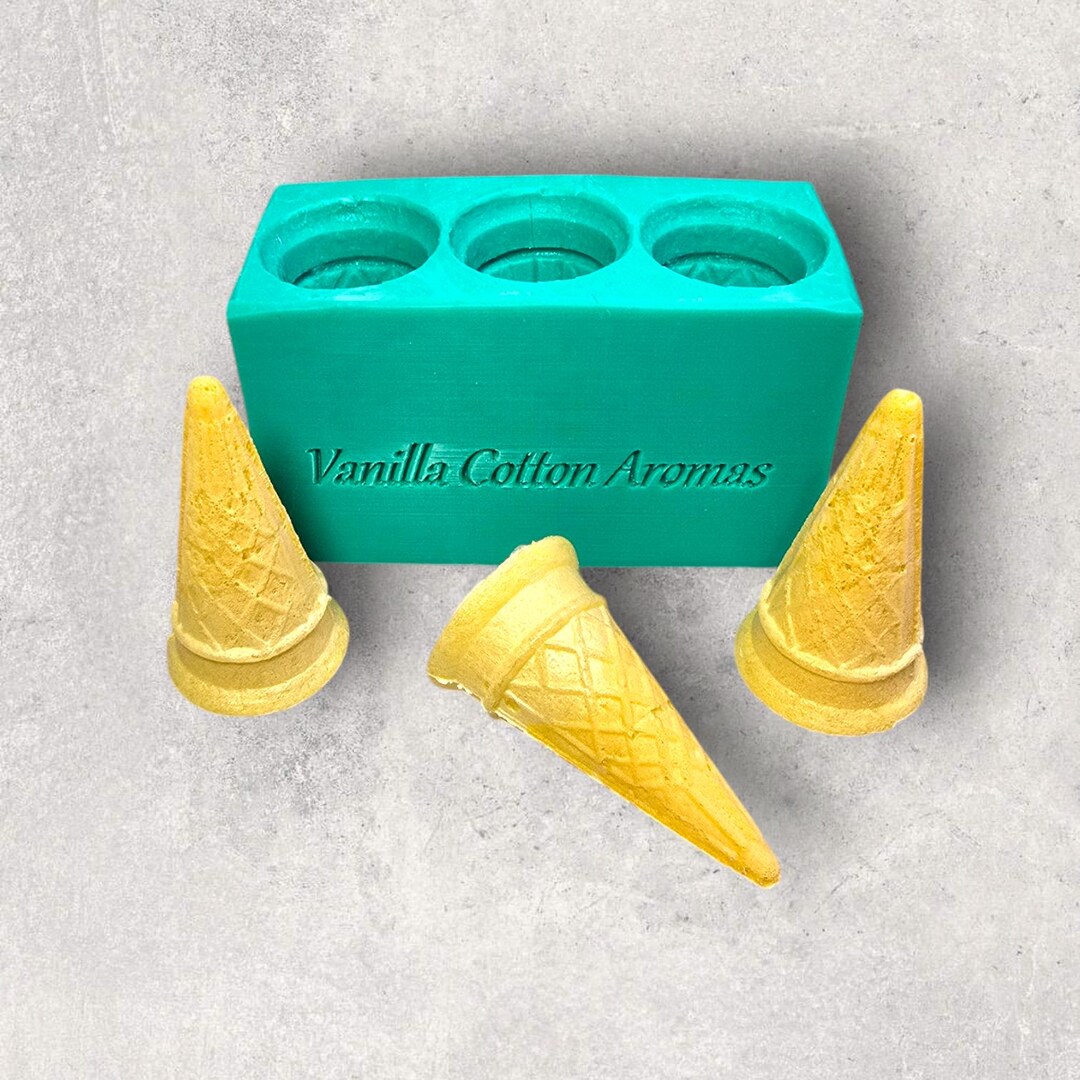 Mini Cones 3-cavity Silicone Mold for Wax Melt Making, Candle Embeds ...