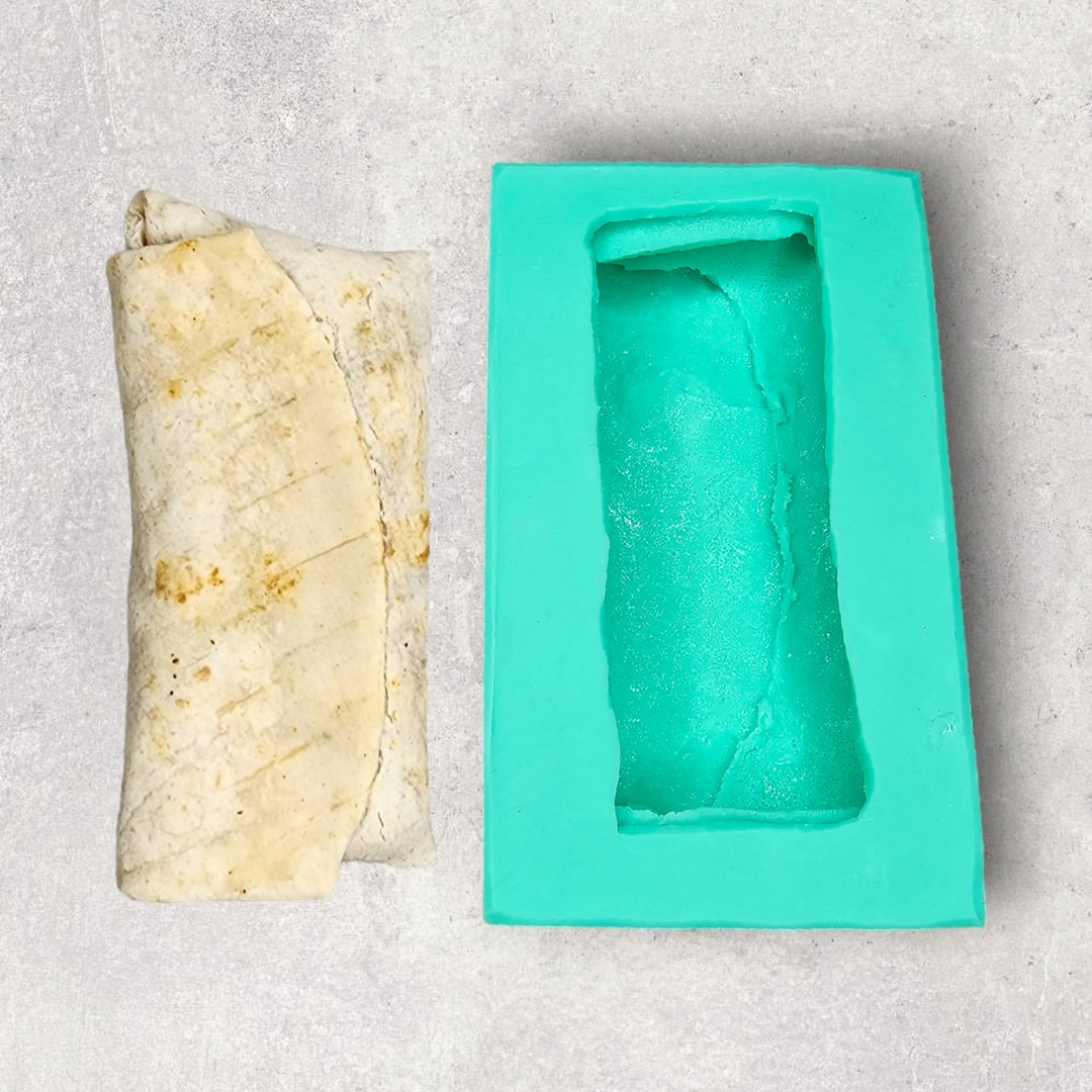 Burrito 1-cavity Silicone Mold for Wax Melt Making, Candle Embeds, Soap ...