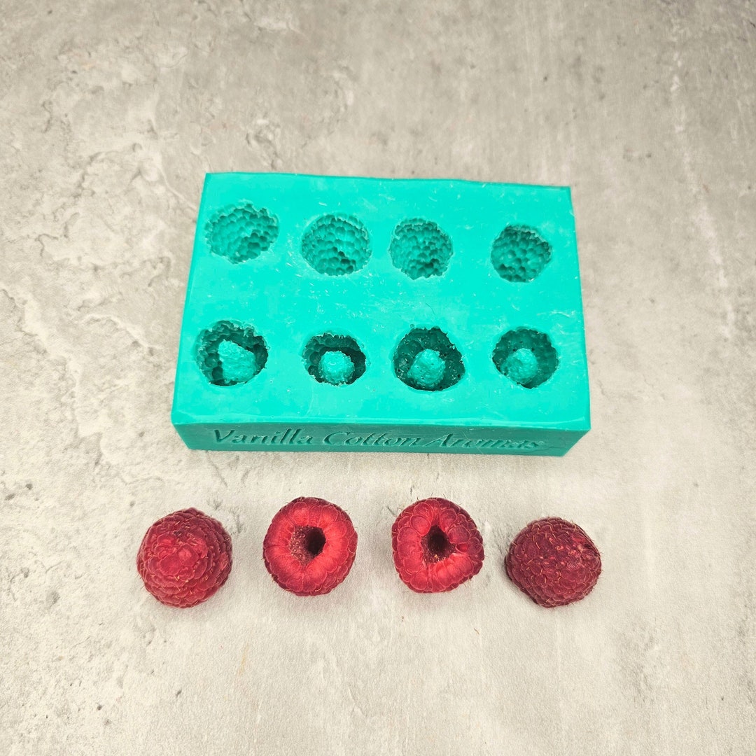 Raspberries 8-cavity Silicone Mold for Wax Melt Making, Candle Embeds ...