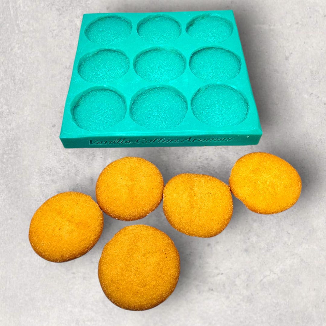 Vanilla Wafers 9-cavity Silicone Mold for Wax Melt Making, Candle ...