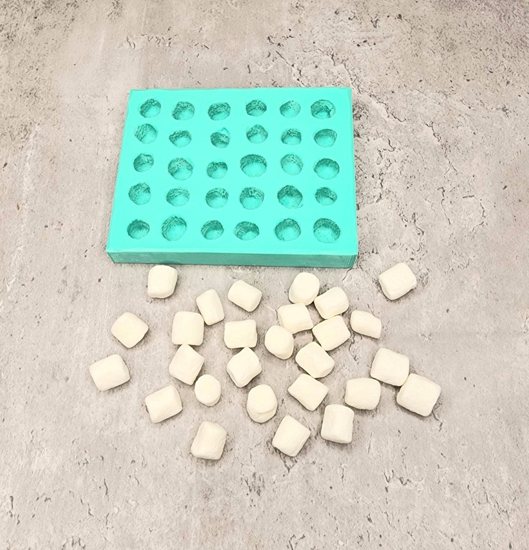 Mini Marshmallows 30-cavity Silicone Mold for Wax Melt Making, Candle ...