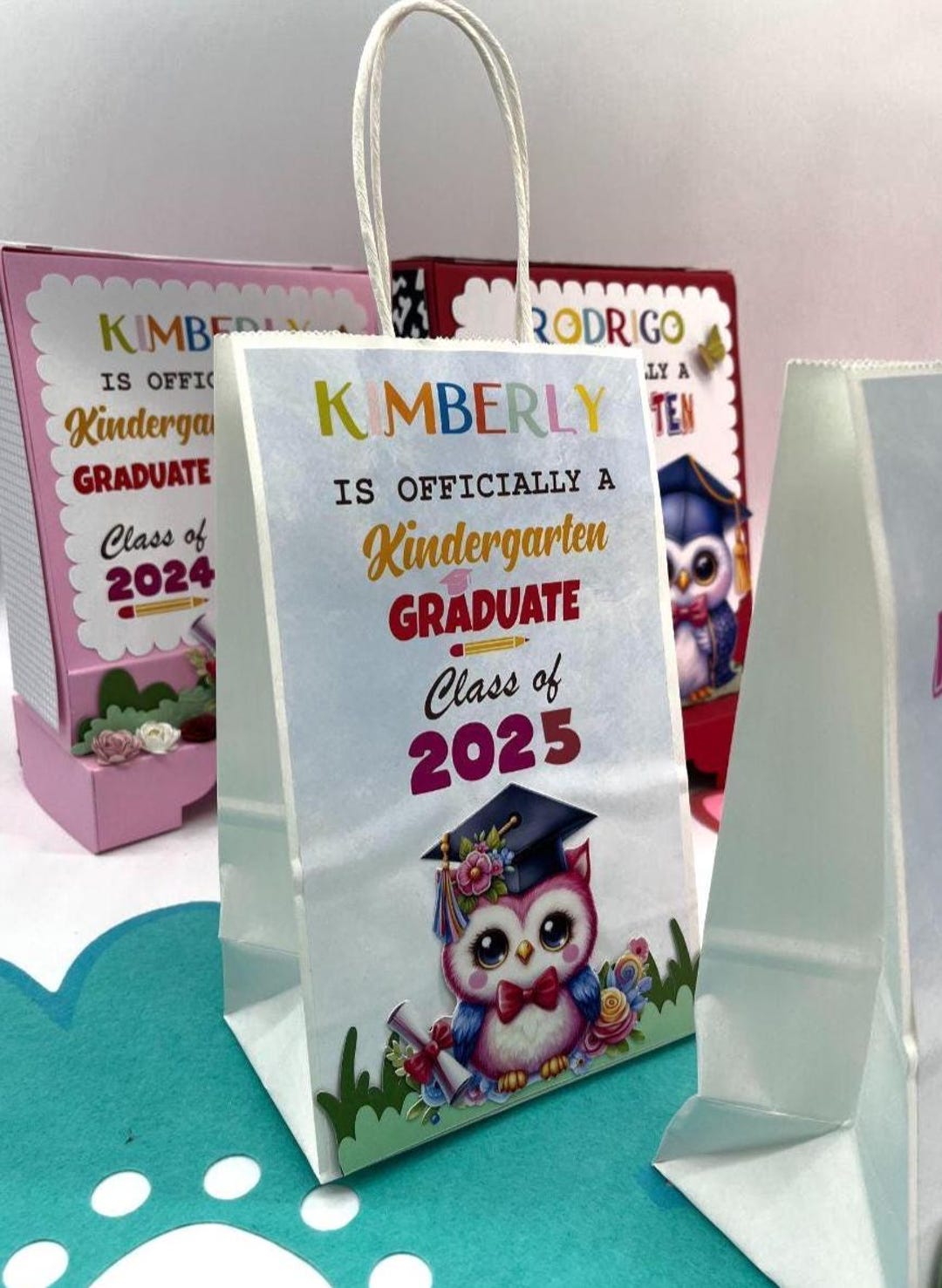 Personalized Kindergarten Graduation Favor Bags - Set of 6 - Etsy