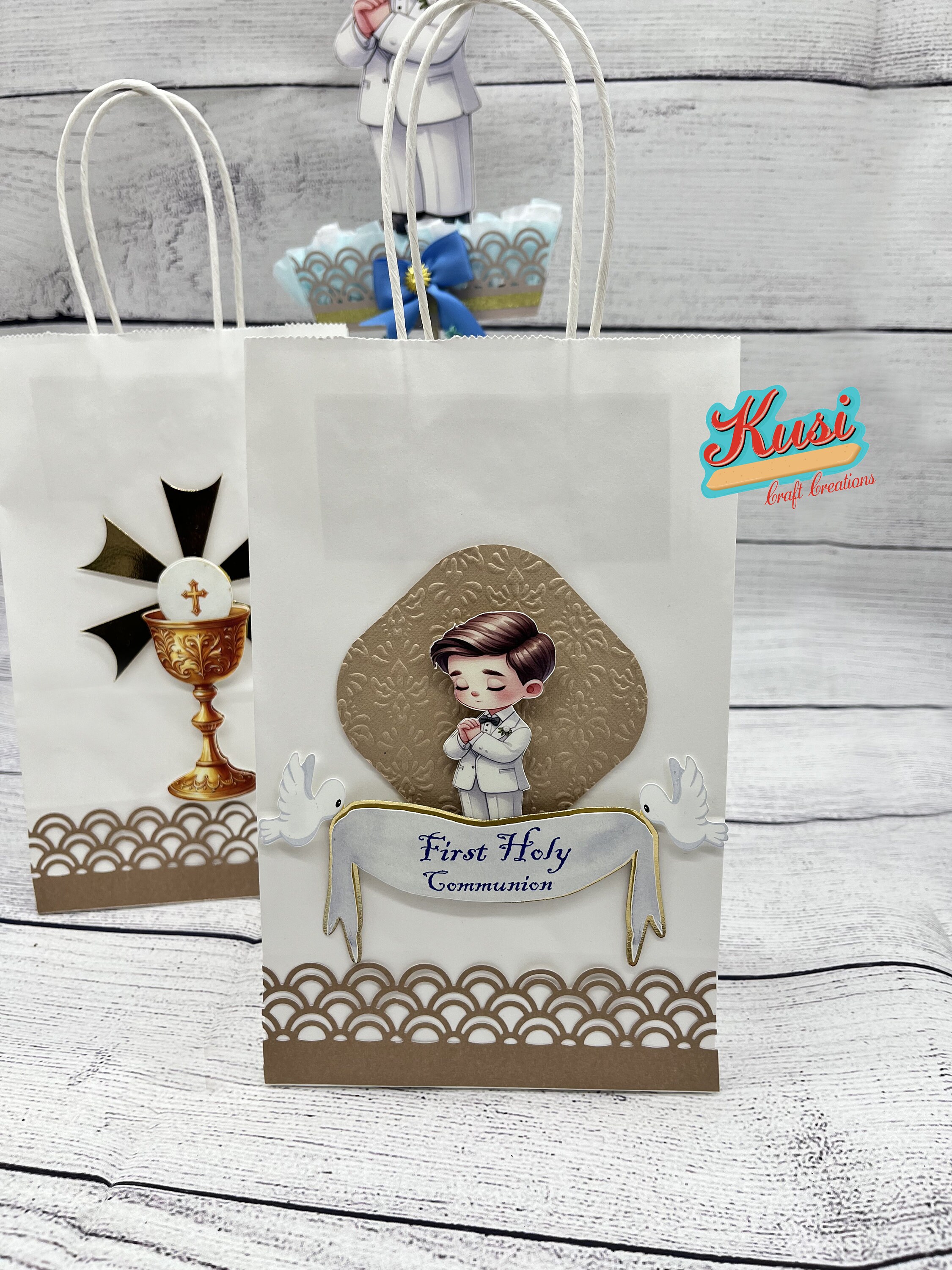 First Holy Communion Party Favor Bags, First Holy Communion Gift Bags ...