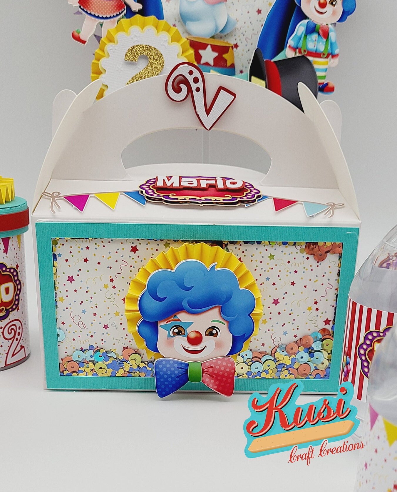 Circus Clown Favor Boxes - Kids Birthday Party Supplies, Adorable ...