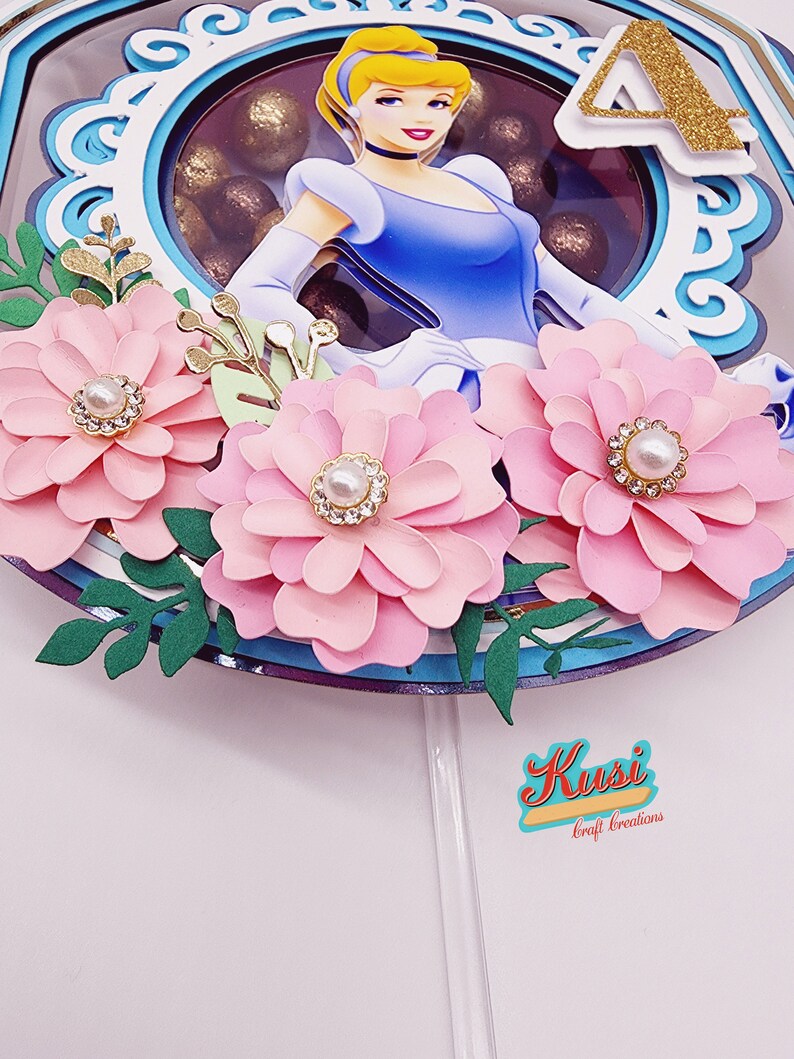Personalized Cinderella Cake Topper: Princess Birthday Party Decor - Etsy