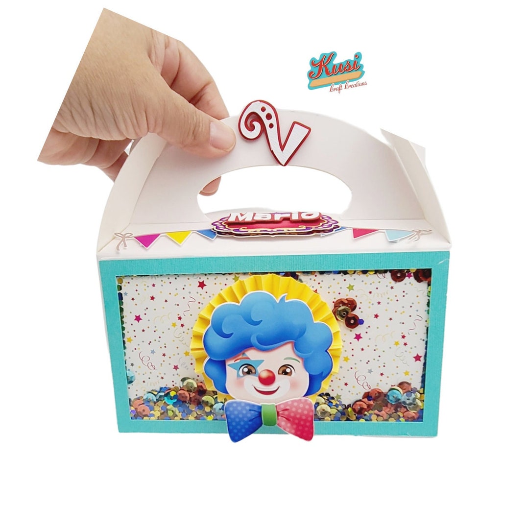 Handmade Circus Clown Favor Boxes: Kids Birthday Party Supplies - Etsy