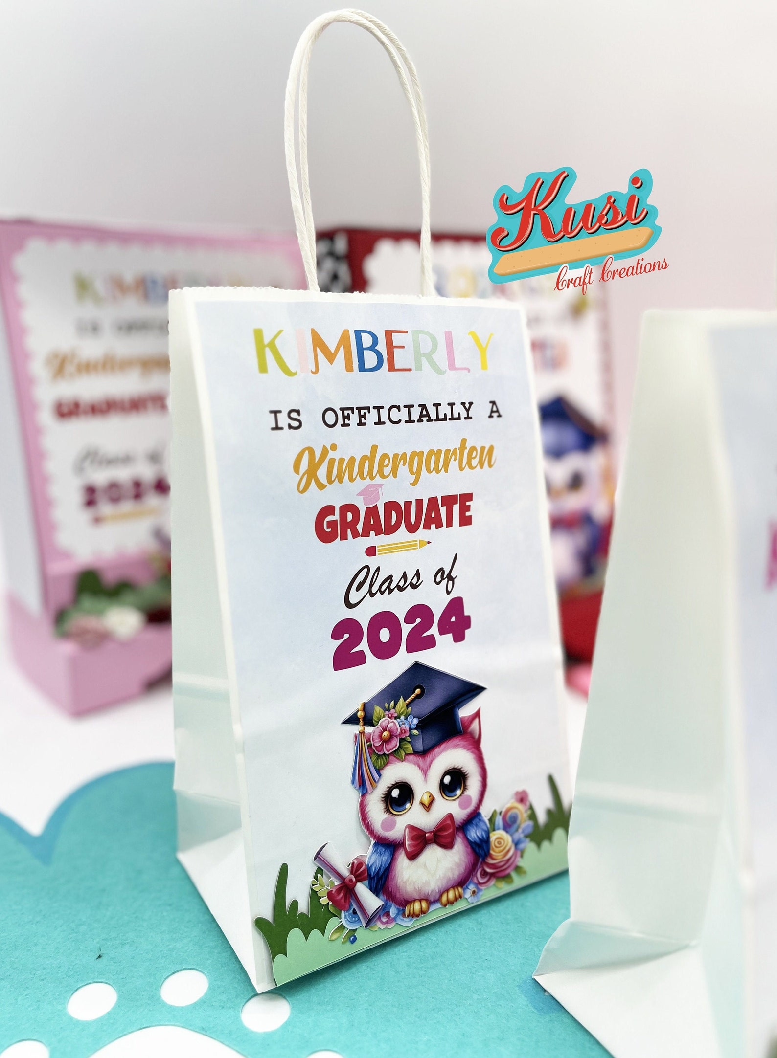 Personalized Kindergarten Graduation Favor Bags - Set of 6 - Etsy