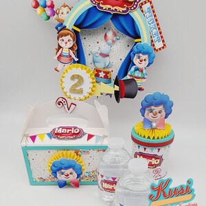 Circus Clown Favor Boxes - Kids Birthday Party Supplies, Adorable ...
