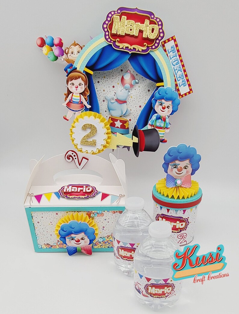 Circus Clown Favor Boxes - Kids Birthday Party Supplies, Adorable ...