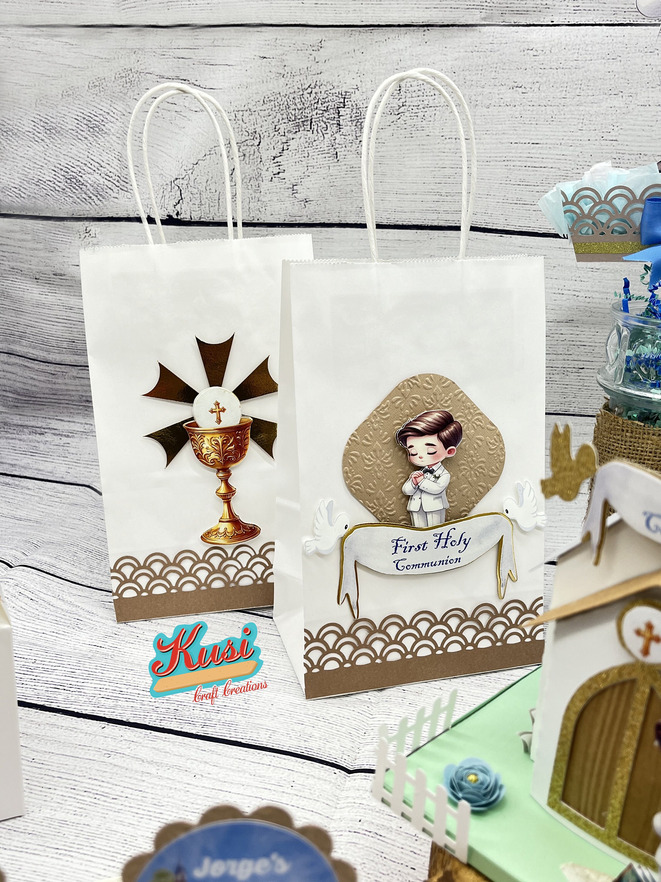 First Holy Communion Party Favor Bags, First Holy Communion Gift Bags ...
