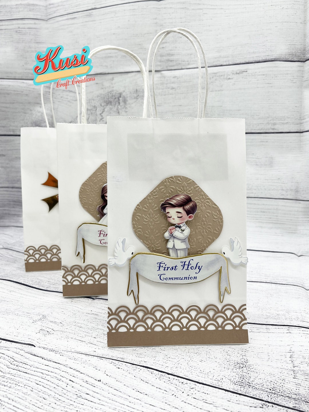 First Holy Communion Party Favor Bags, First Holy Communion Gift Bags ...