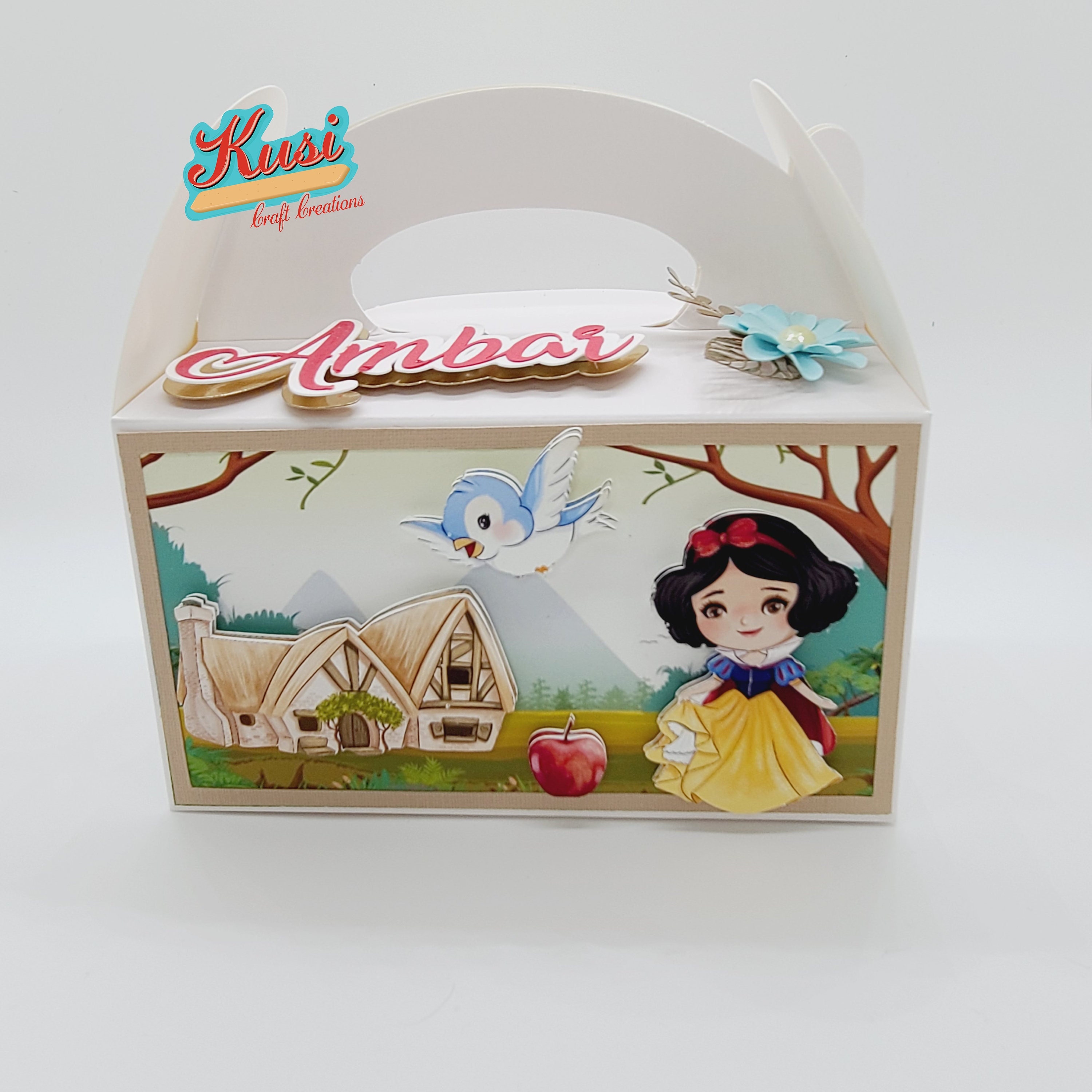 Snow White Gable Box, Snow White Favor Boxes, Snow White Treat Boxes ...