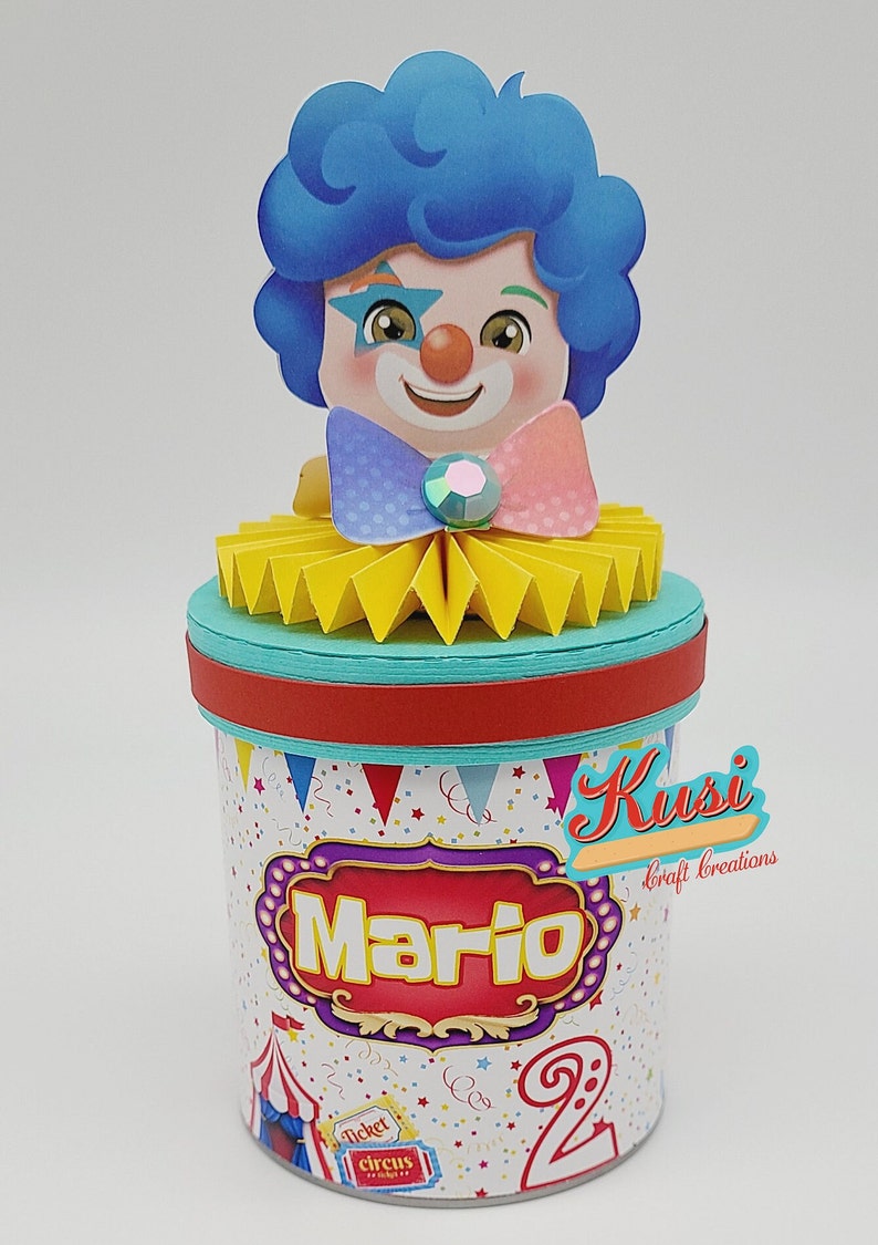 Circus Chip Cans Party Favor Clown Chip Cans Party Favor. - Etsy