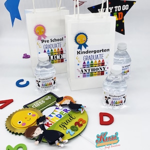 Kindergarten Favor Bags, Graduation Favor Bags / Pre- K Party ...