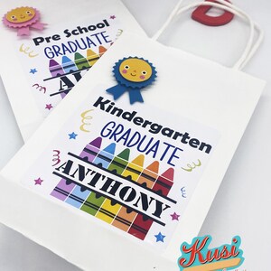 Kindergarten Favor Bags, Graduation Favor Bags / Pre- K Party ...