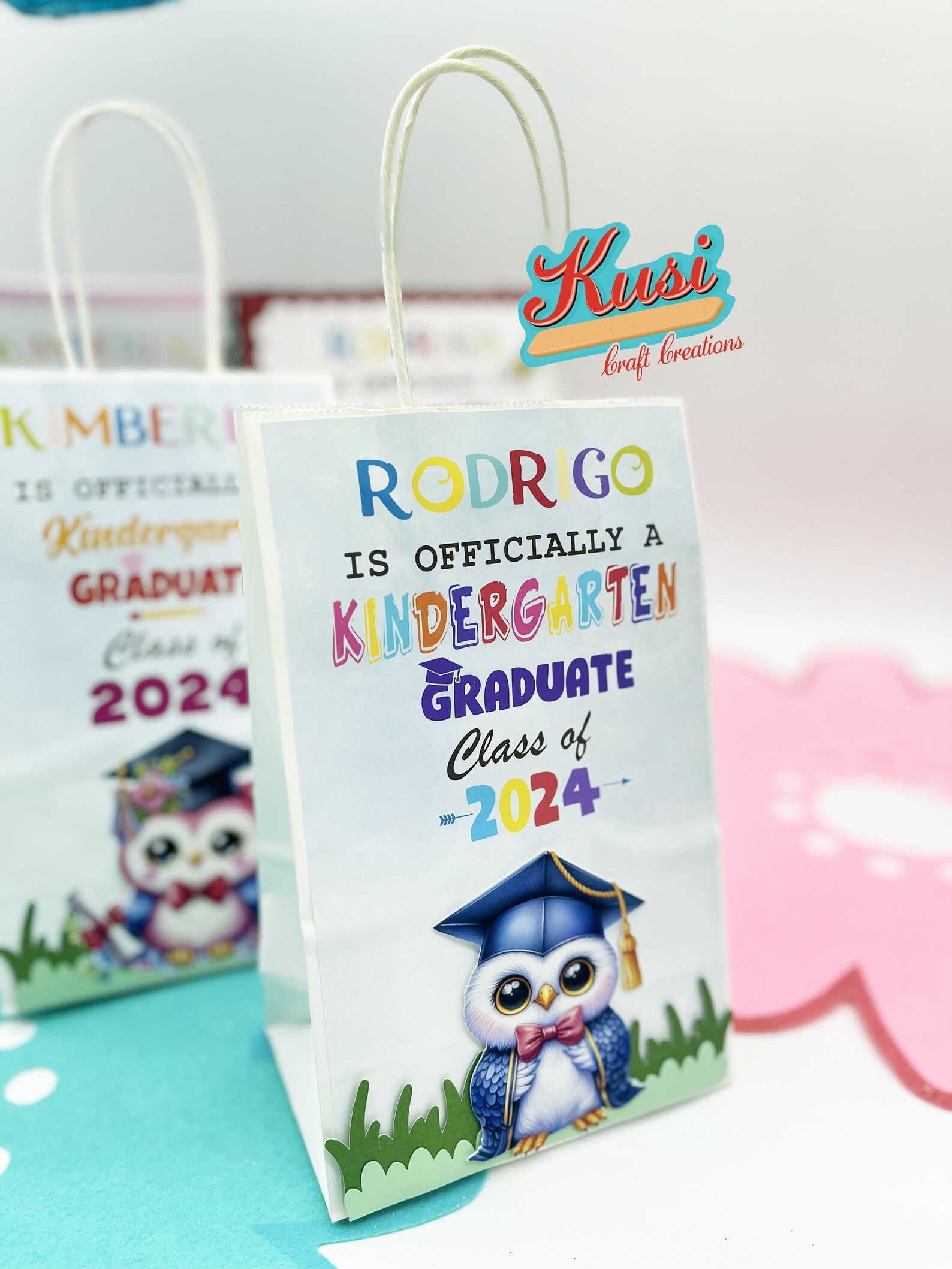 Personalized Kindergarten Graduation Favor Bags - Set of 6 - Etsy