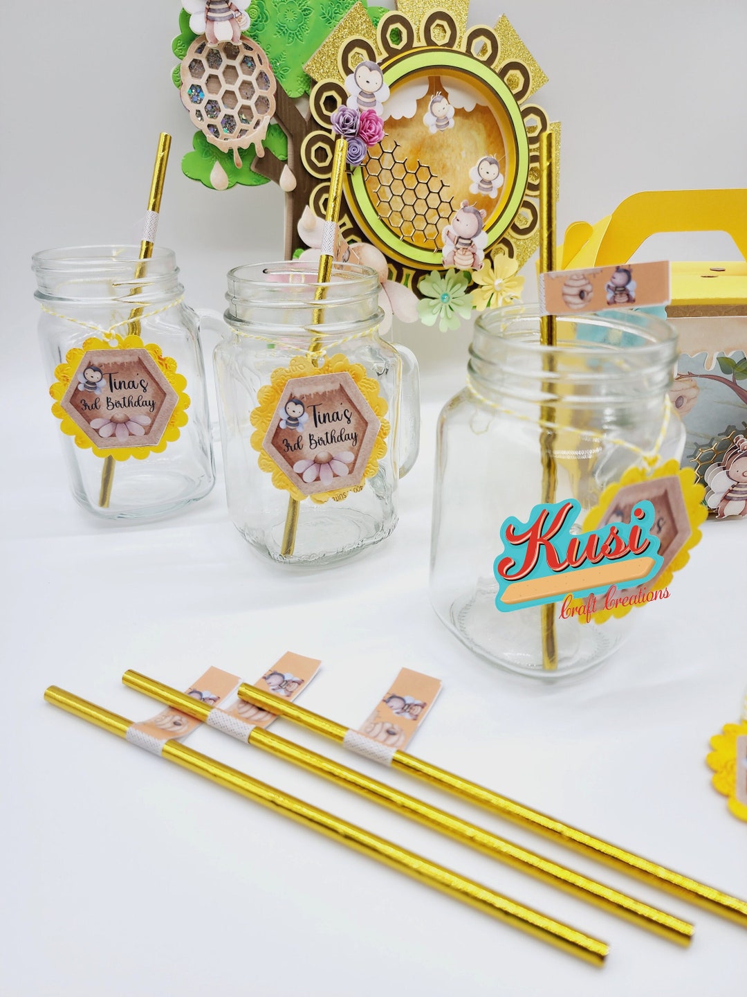 Bumble Bee Themed Tags for Baby Shower Decor, Adorable Bumble Bee Gift ...