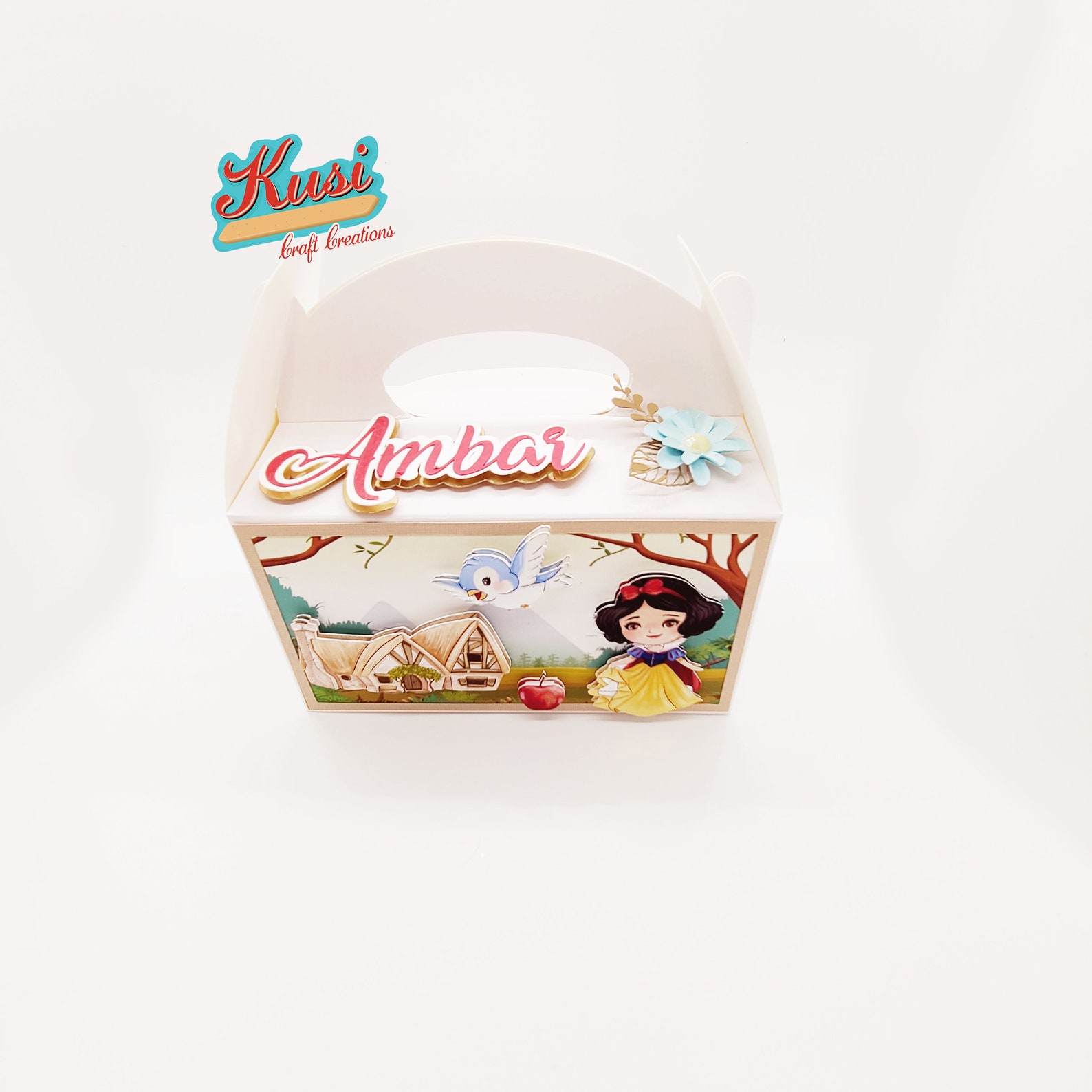 Snow White Gable Box, Snow White Favor Boxes, Snow White Treat Boxes ...