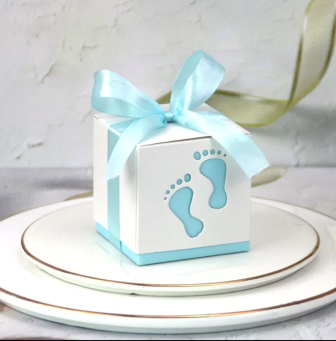 Baby Footprints Gift BOX - Etsy