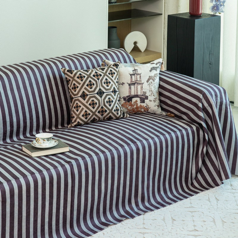 Striped Sofa - Etsy