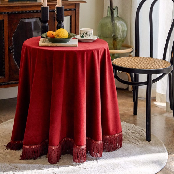 Red Table Cloth - Etsy