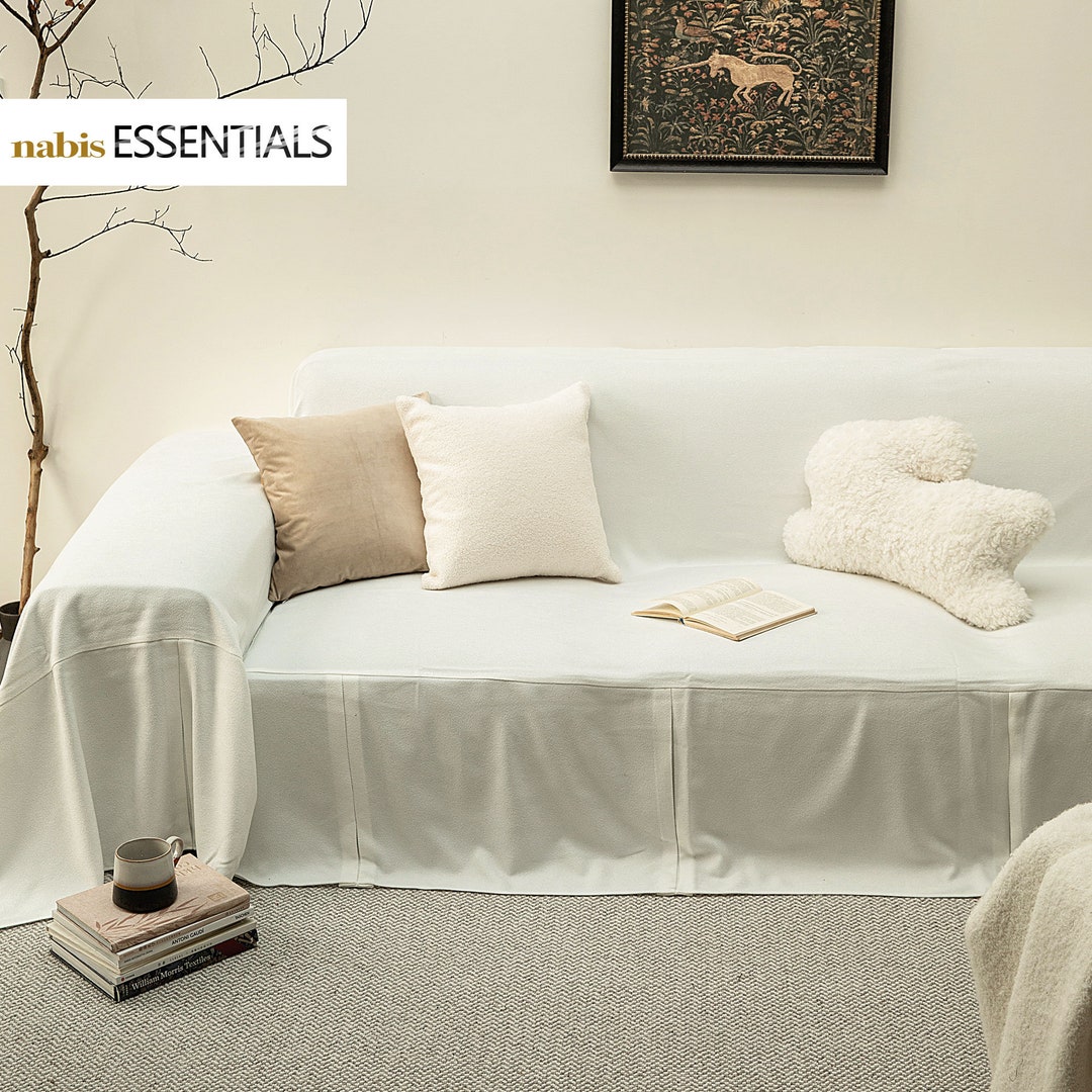 Custom Made Sofa Covers Thick Fabric Sofa Slipcover Living Room Decor ...