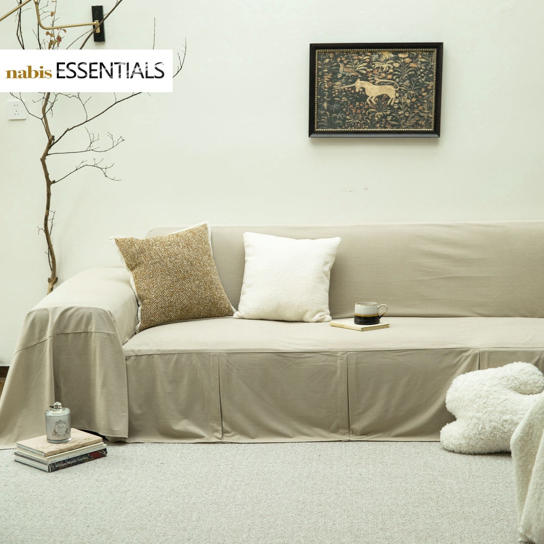 Handmade Sectional Sofa Cover Custom Sofa Slipcover Pet Sofa Cover ...