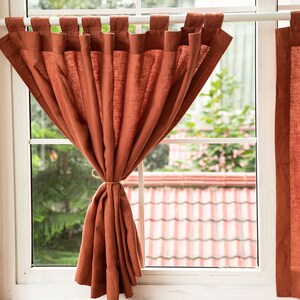 Redwood Tab Top Curtains Custom Made Window Treatments Shower Curtain ...