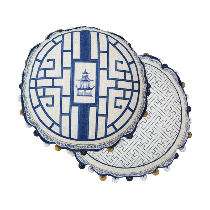 White Medallion Pillow - Etsy UK