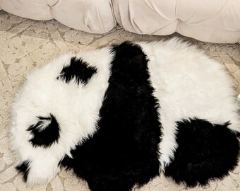 Panda Fur Rug - Etsy
