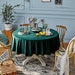 Emerald Green Velvet Table Cloth Light Luxury Retro Table Cover for ...