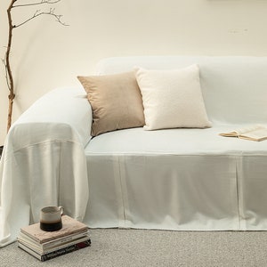 Custom Made Sofa Covers Thick Fabric Sofa Slipcover Living Room Decor ...