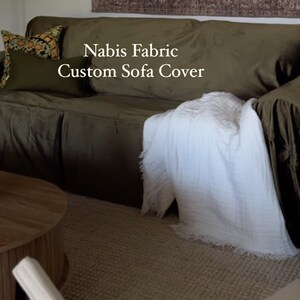 Luxurious Chocolate Brown & Raw Umber Velvet Sofa Cover, Custom ...