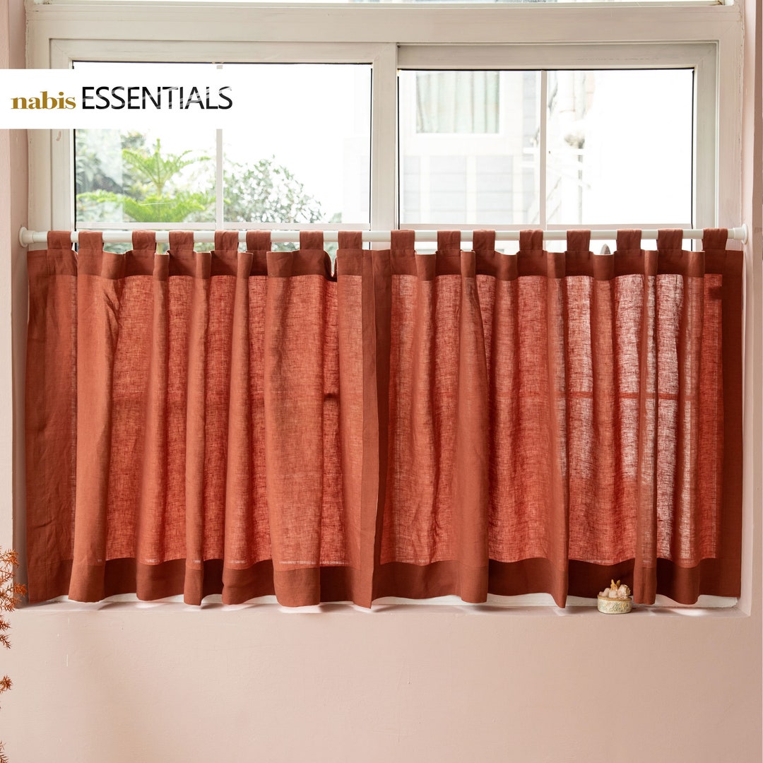 Redwood Tab Top Curtains Custom Made Window Treatments Shower Curtain ...