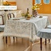 Ginger Yellow Natural Linen Tablecloth, Stonewashed Soft Linen Custom ...