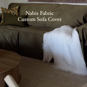 Luxurious Chocolate Brown & Raw Umber Velvet Sofa Cover, Custom ...