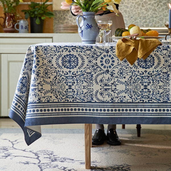 Navy Blue Tablecloth - Etsy