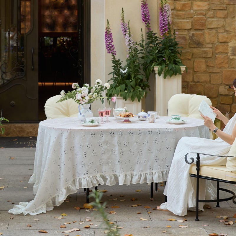 Ruffled Tablecloth - Etsy