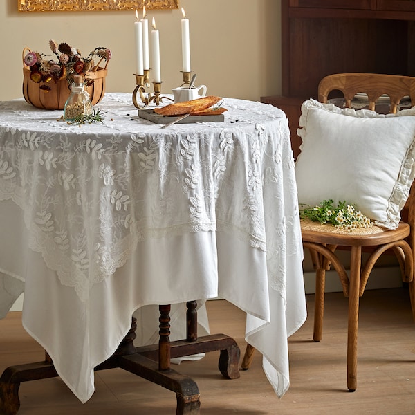 Embroidered Tablecloth - Etsy
